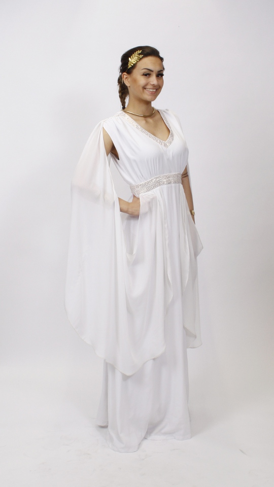 Griechin Outfit - Weiß-Gold (Kleid, Armband und Stirnband) - Kostüme ...